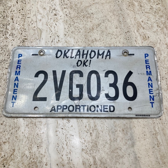 License Plate | Accents | Vintage Oklahoma License Plate Garage Decor ...